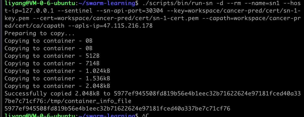 SN failed to start when running cancer-pred example · Issue #162 · HewlettPackard/swarm-learning ...