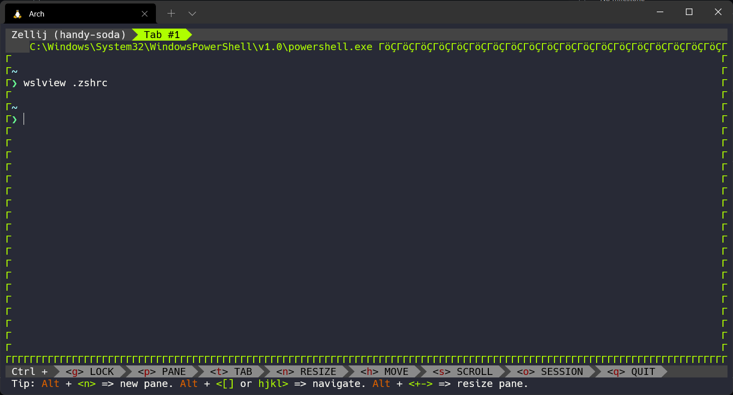 WSL: wslview messes with zellij's display · Issue #924 · zellij-org/zellij · GitHub