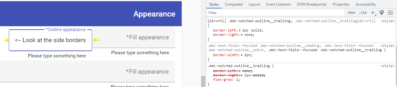 Bug Form Field Outline V15 Mdc Rtl Wrong Outline Color In Rtl When Form Field Input Is