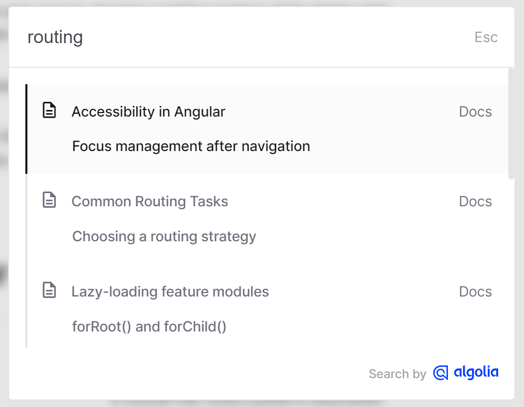 [angular.dev] Algolia search is very bad (Ctrl+K) · Issue #53088 · angular/angular · GitHub