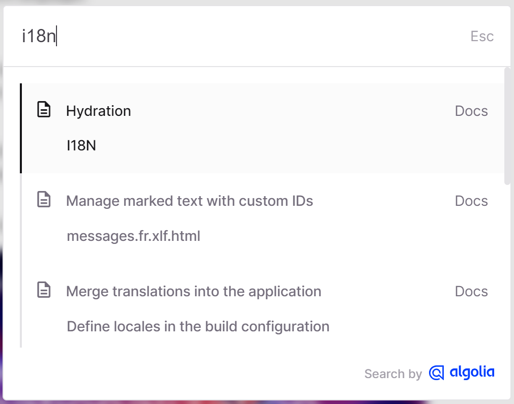 Angulardev Algolia Search Is Very Bad Ctrlk 路 Issue 53088