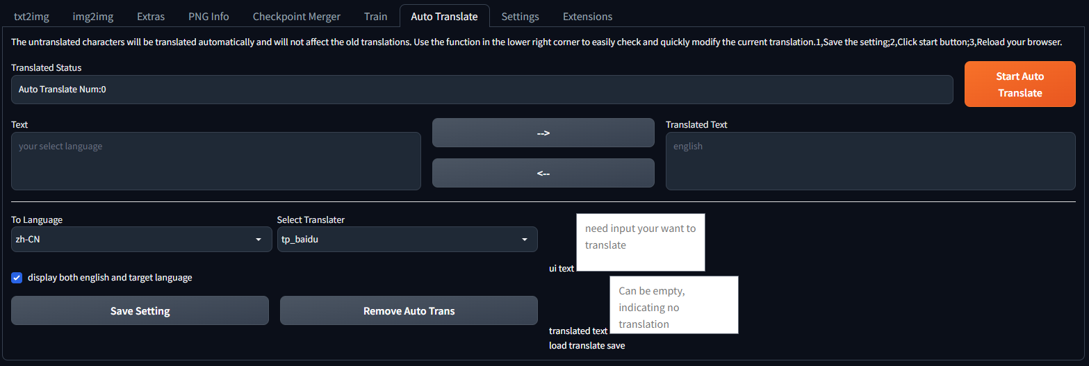 Settings display error · Issue #6 · hyd998877/stable-diffusion-webui-auto-translate-language ...