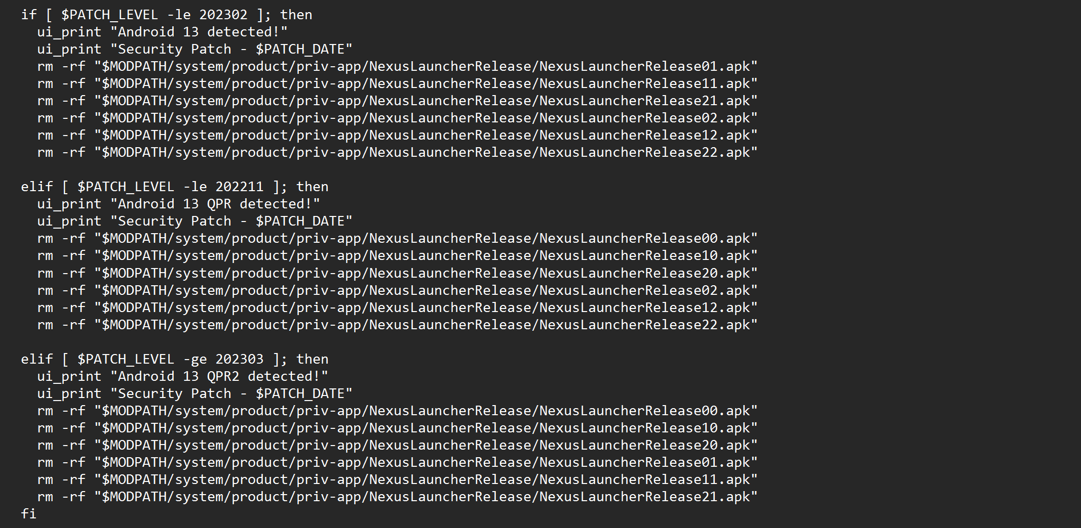 PLE not work due to wrong version judgement · Issue #40 · saitamasahil/Pixel-Launcher-Extended ...