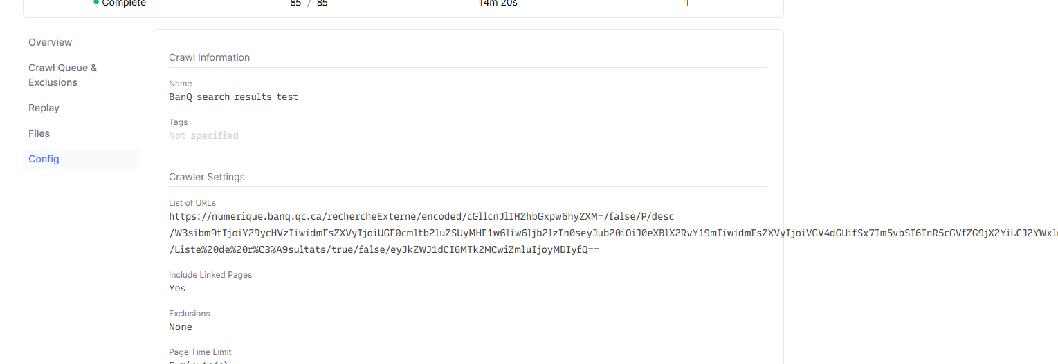 Text overflow in crawl details config page · Issue #544 · webrecorder/browsertrix · GitHub