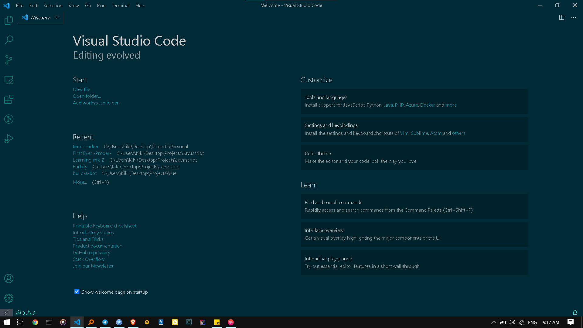 Window Crashing when terminal panel toggled on welcome screen · Issue ...