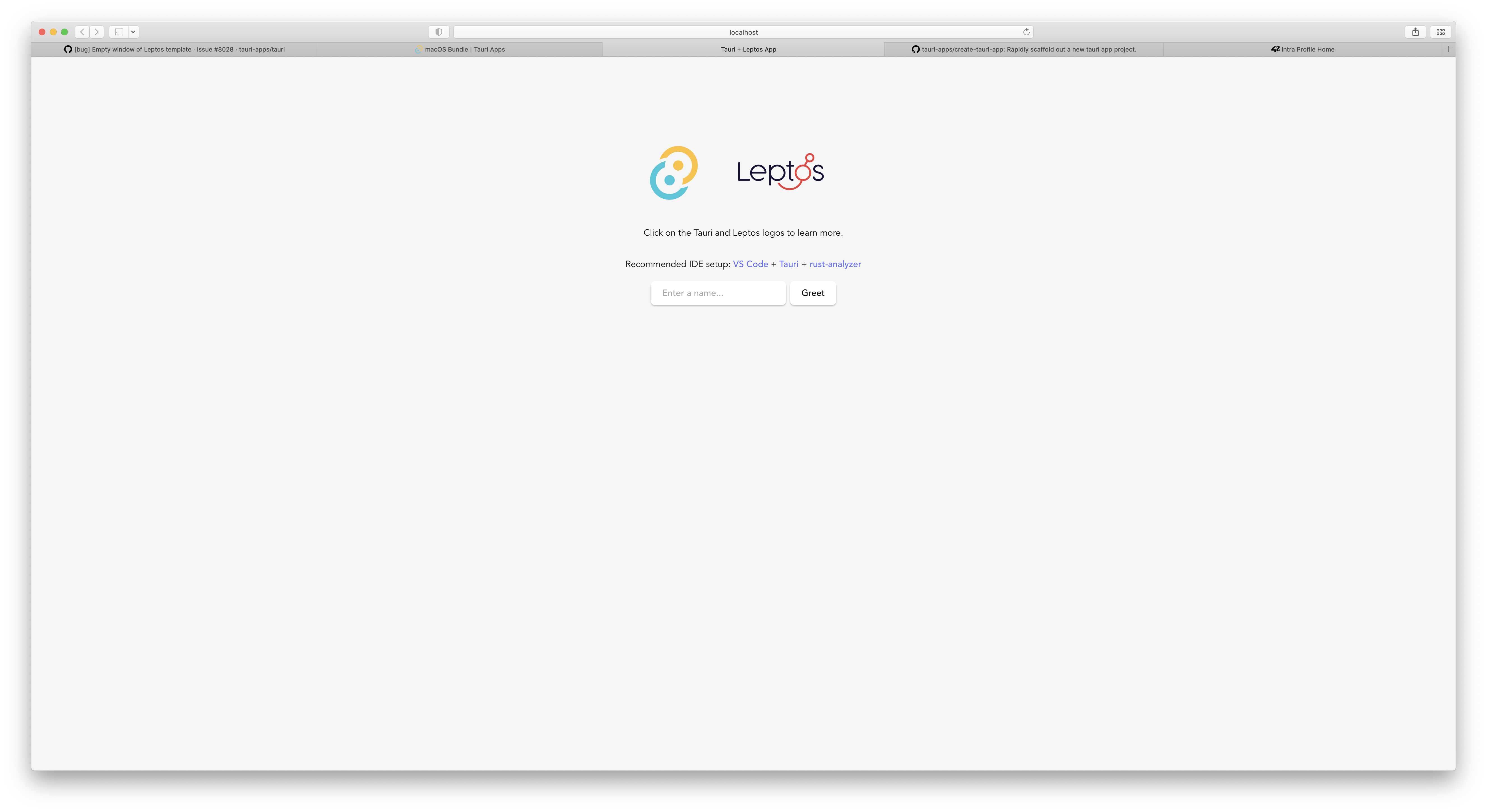 Bug Empty Window Of Leptos Template · Issue 8028 · Tauri Appstauri · Github 3928