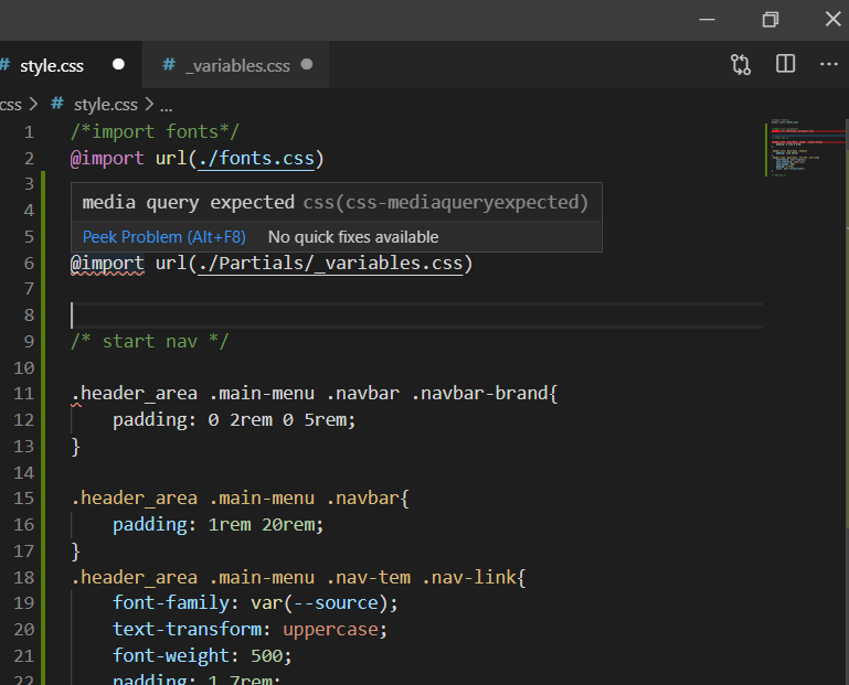 Css Import Url Show Syntax Error · Issue 101561 · Microsoftvscode