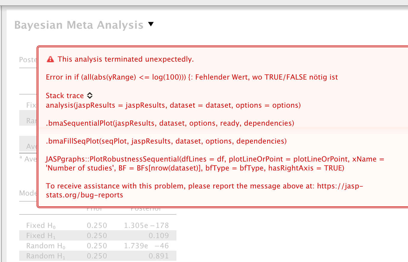 Bayesian meta analysis · Issue #524 · jasp-stats/jasp-issues · GitHub