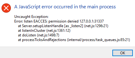 Error: listen EACCES permission denied · Issue #458 · PeculiarVentures/fortify · GitHub