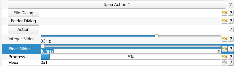 New Parameter Items: FilePicker, ActionWithShortcut, PopupLineEditor, SliderParameter · Issue ...