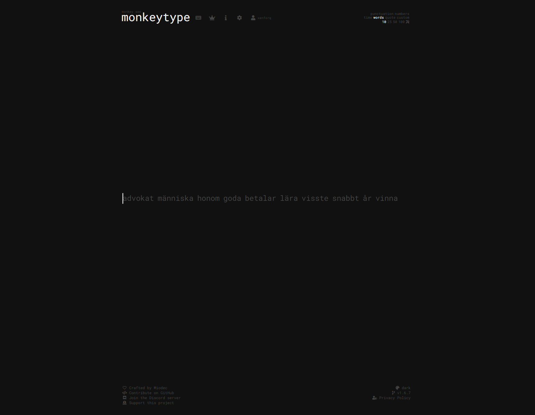 Continuation of #744 · Issue #752 · monkeytypegame/monkeytype · GitHub