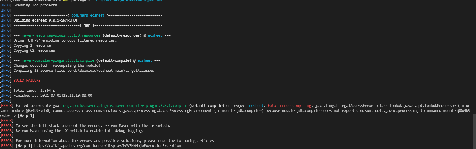 小白请问jar包怎么整... · Issue #6 · DilemmaVi/ecsheet · GitHub