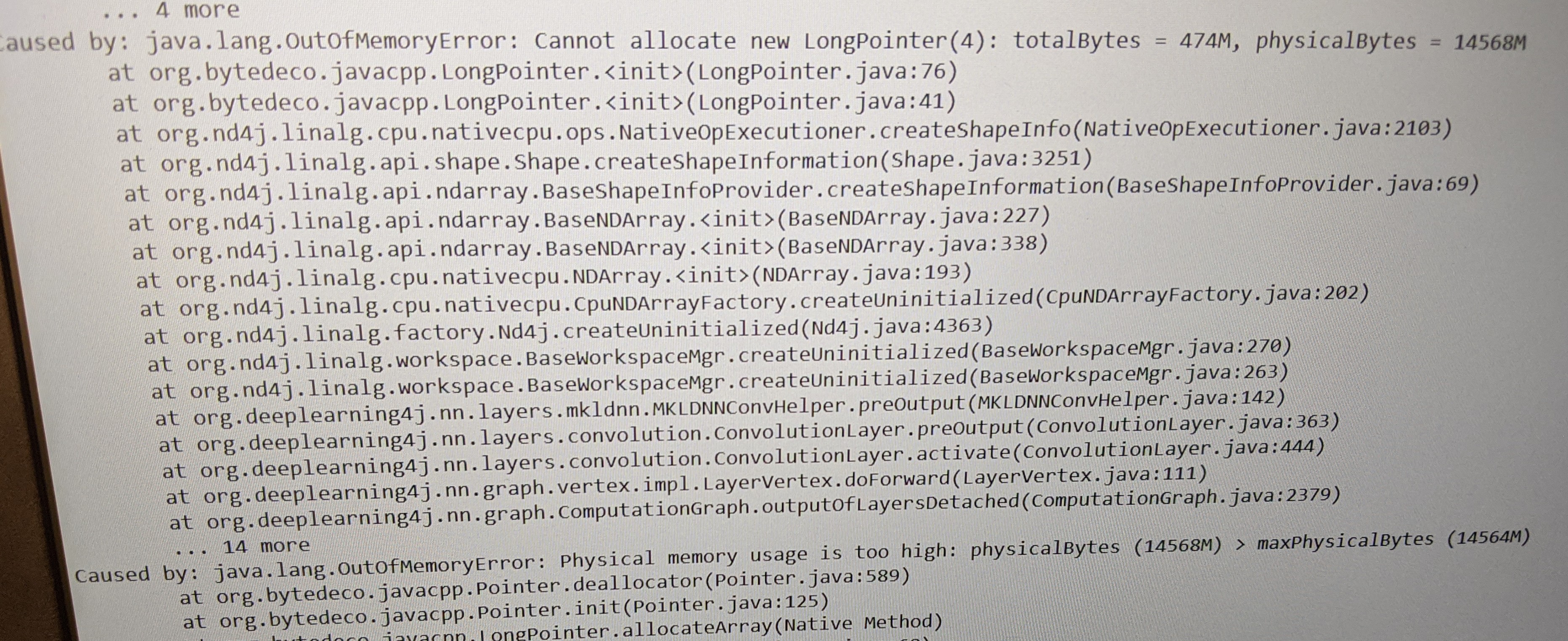 Fatal error detected by Java run time · Issue #8387 · deeplearning4j/deeplearning4j · GitHub