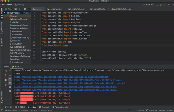 Github Mcalmettesecparser Python Program To Parse 10 K Xml Files Located In The Sec Website