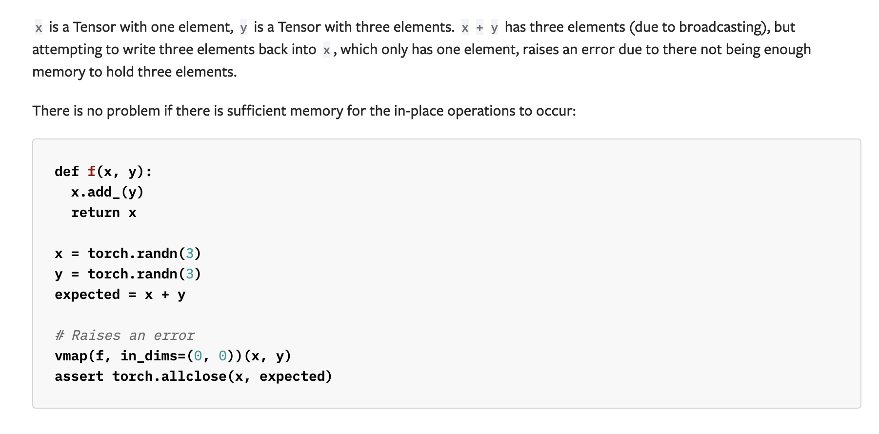 [doc] Wrong Comment · Issue 604 · Pytorch Functorch · Github