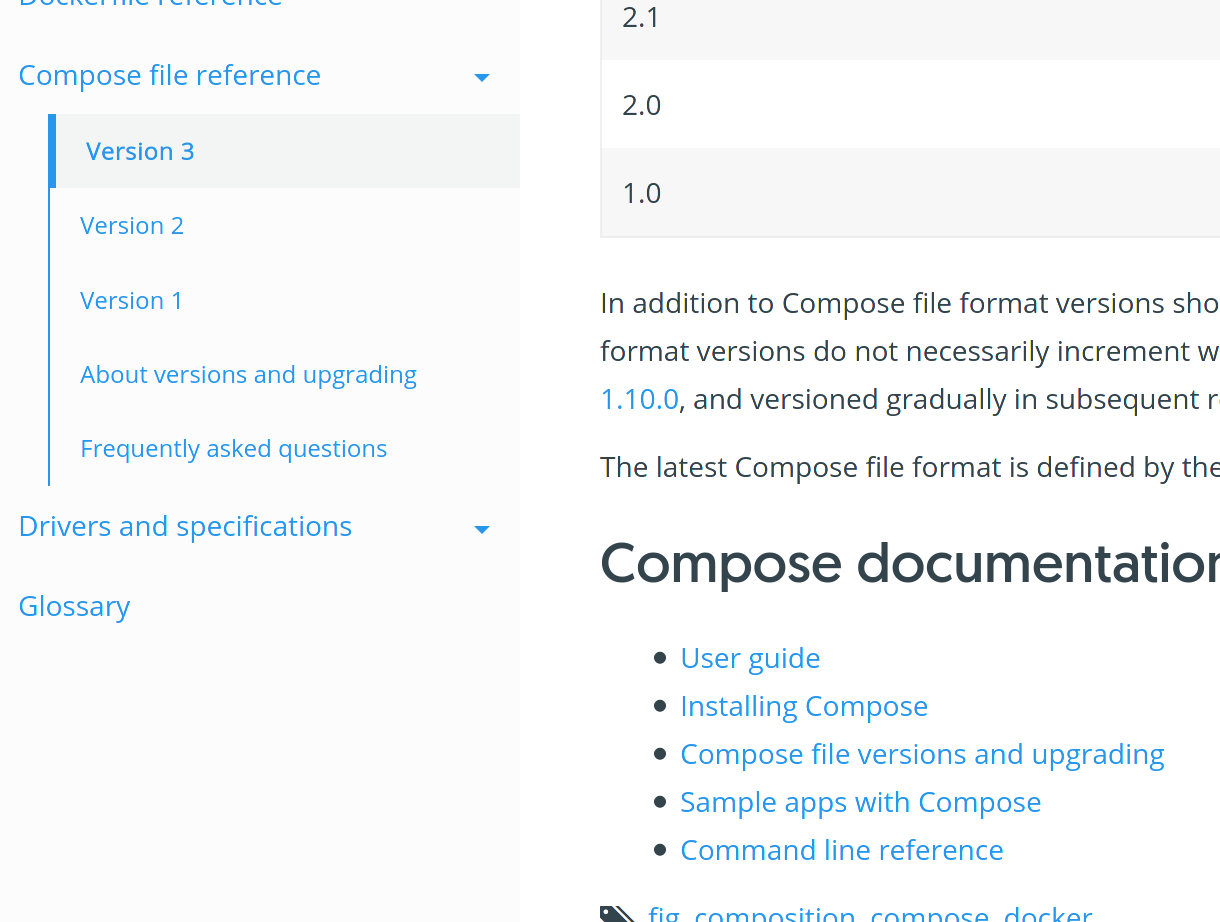 docker-compose v3 and index of the compose file reference · Issue ... docker-compose v3 and index of the compose file reference · Issue ...