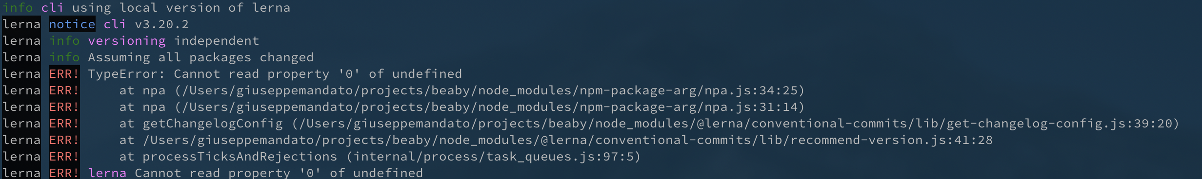 Lerna version // Unable to configure changelog preset · Issue #2604 ... Lerna version // Unable to configure changelog preset · Issue #2604 ...