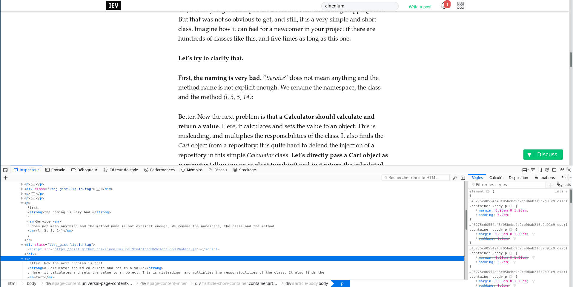 Gist snippets need a page reload to show up · Issue #95 · forem/forem · GitHub