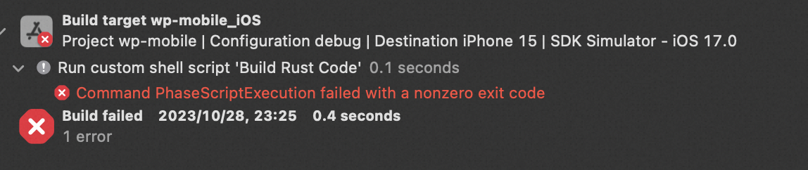 Command PhaseScriptExecution failed with a nonzero exit code · Issue #252 · tauri-apps/cargo ...