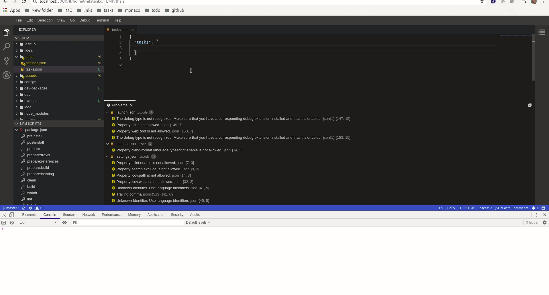 Output for dedicated panel of task is not displayed after restart · Issue #7611 · eclipse-theia ...