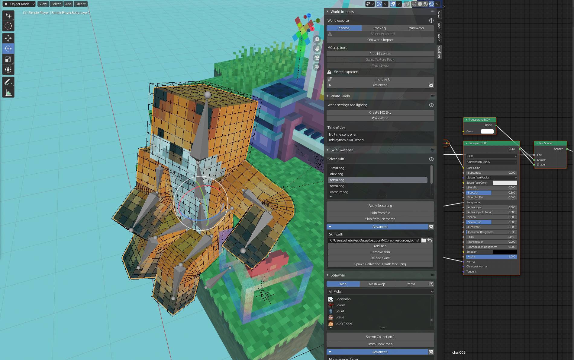 Simple Player Second Layer On Skin Not Showing Issue 139 Moo Ack