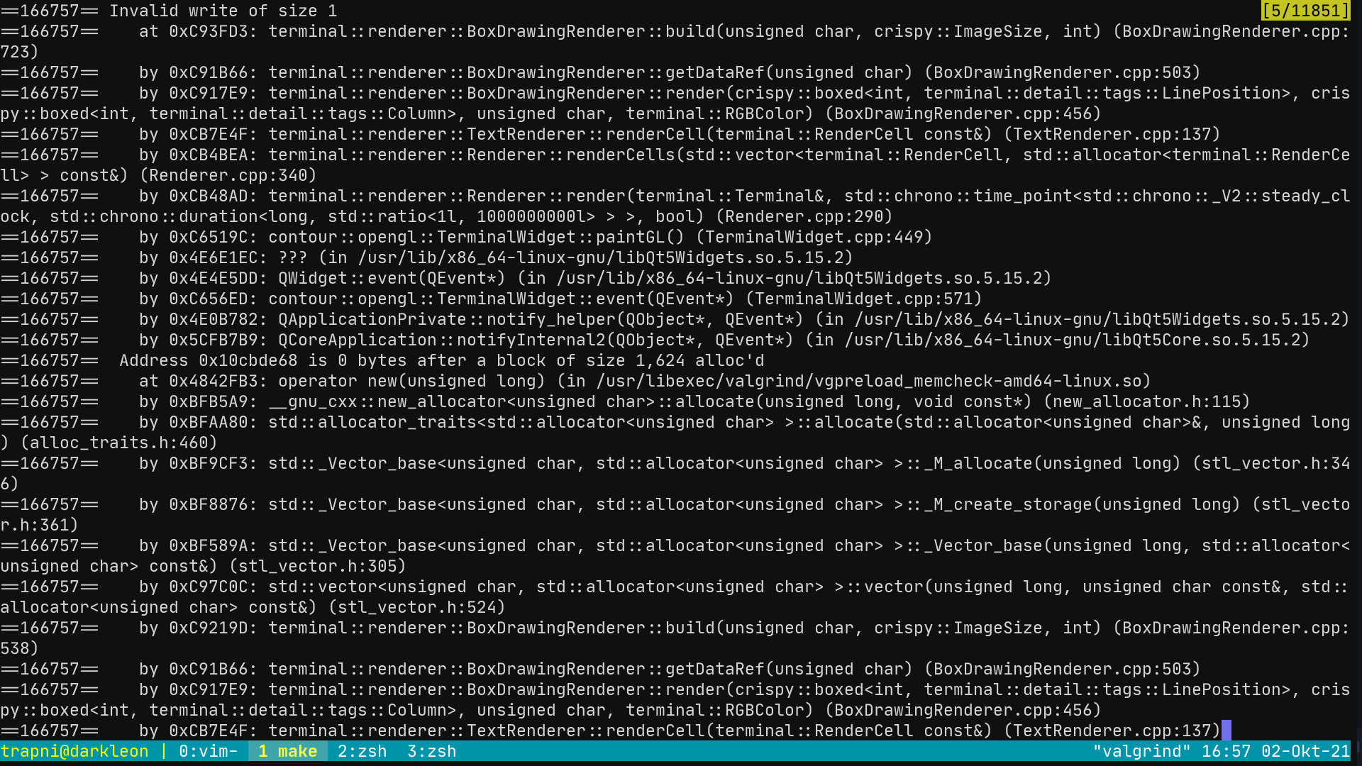 Coredumps when drawing Unicode block characters · Issue #424 · contour-terminal/contour · GitHub