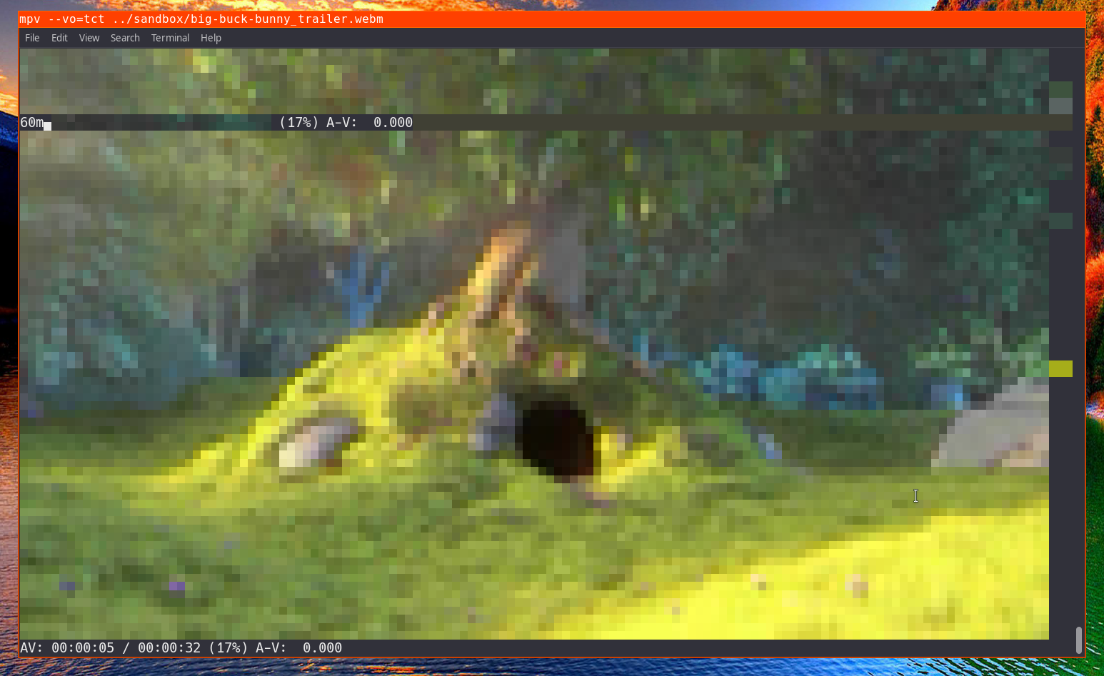 tct and caca rendering glitches in the terminal on *any* terminal emulator · Issue #8004 · mpv ...