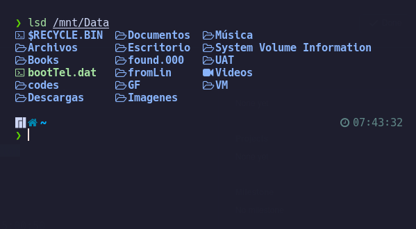 External devices folders background color changes. · Issue #745 · lsd-rs/lsd · GitHub