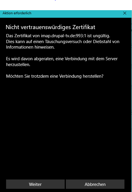 Question about TSL Encryption and Windows Mail/Outlook · Issue #1632 · modoboa/modoboa · GitHub