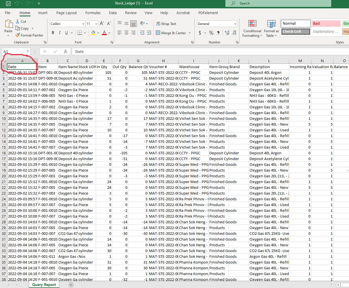 Export File from Stock ledger and Stock Balance to excel problem · Issue #32203 · frappe/erpnext ...
