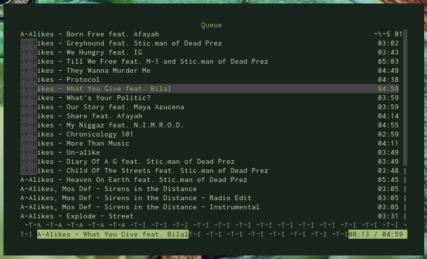 ncspot doesnt look like it should · Issue #107 · hrkfdn/ncspot · GitHub