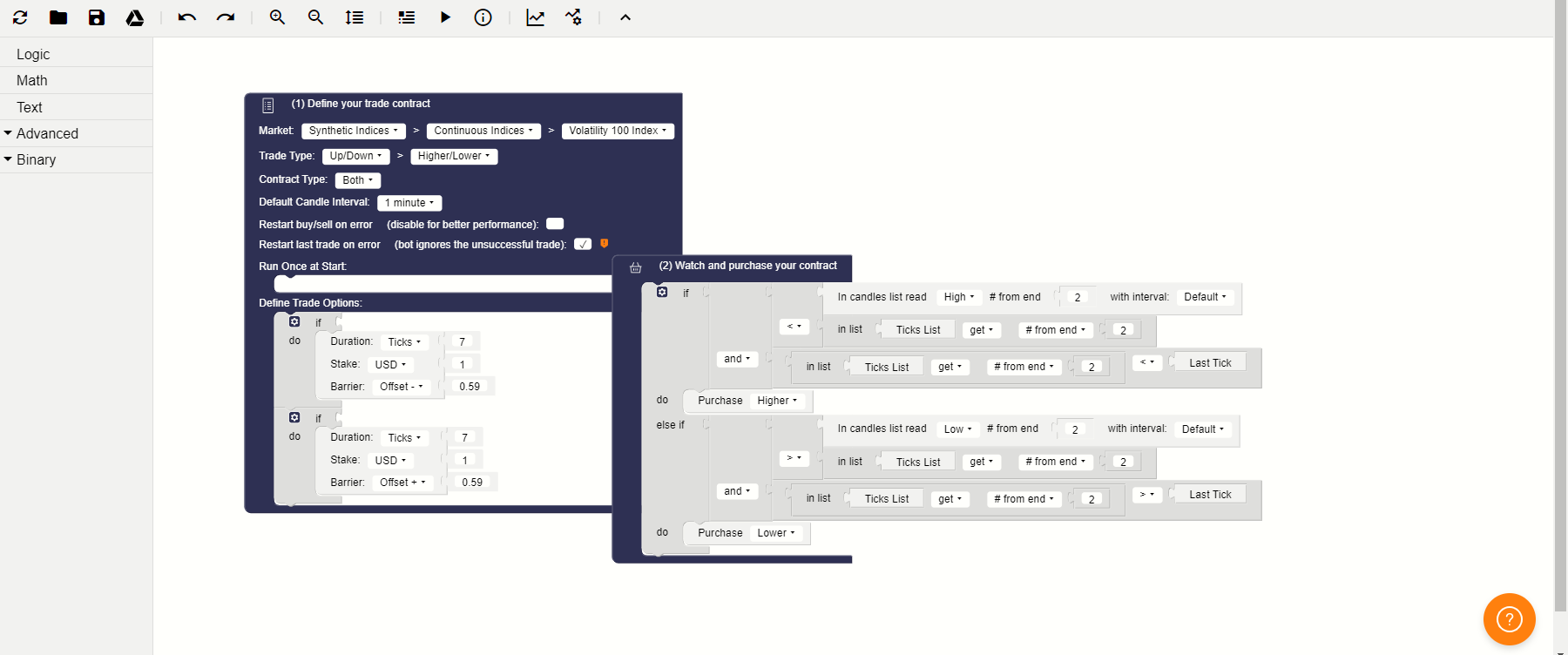 How to put two barriers on this bot? · Issue #2268 · binary-com/binary-bot · GitHub