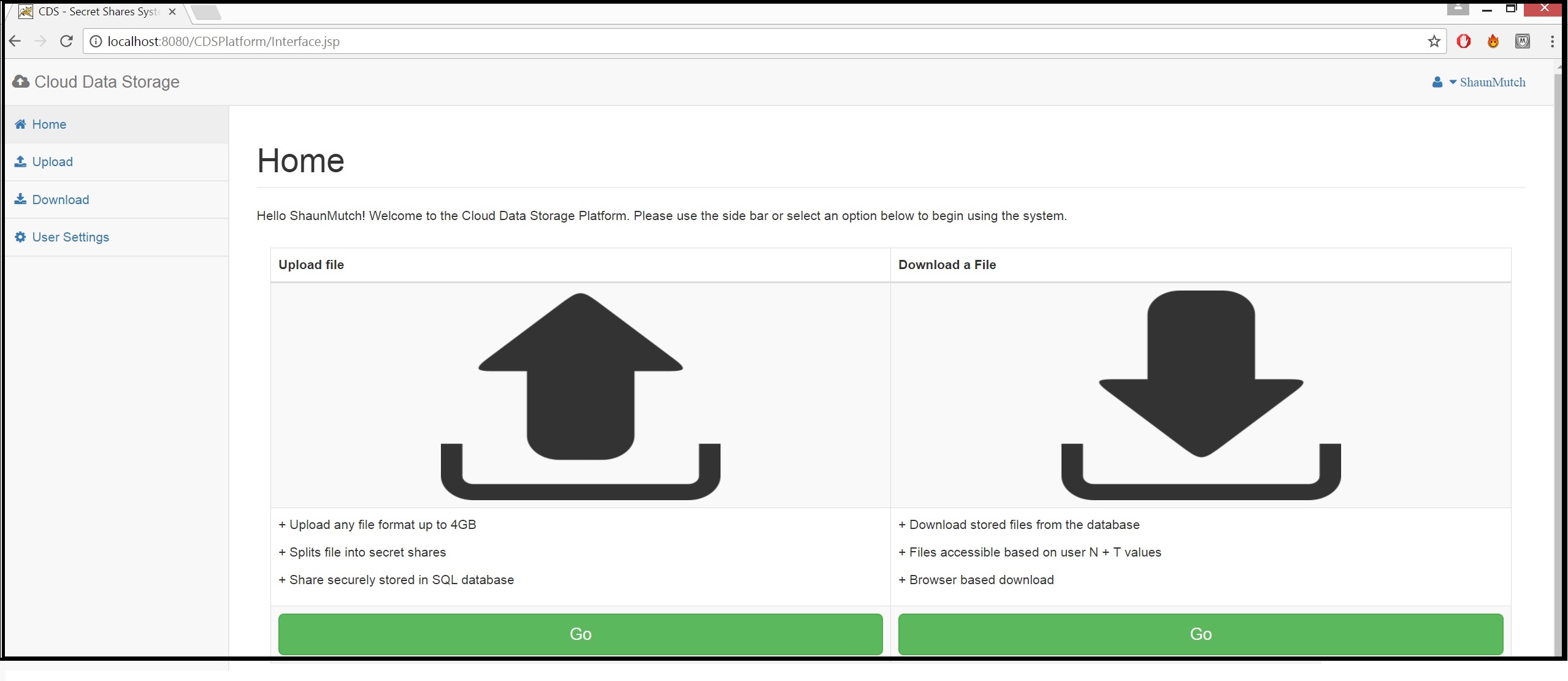 GitHub - sbrattesani/Cloud-Storage-System: Java based web application ...