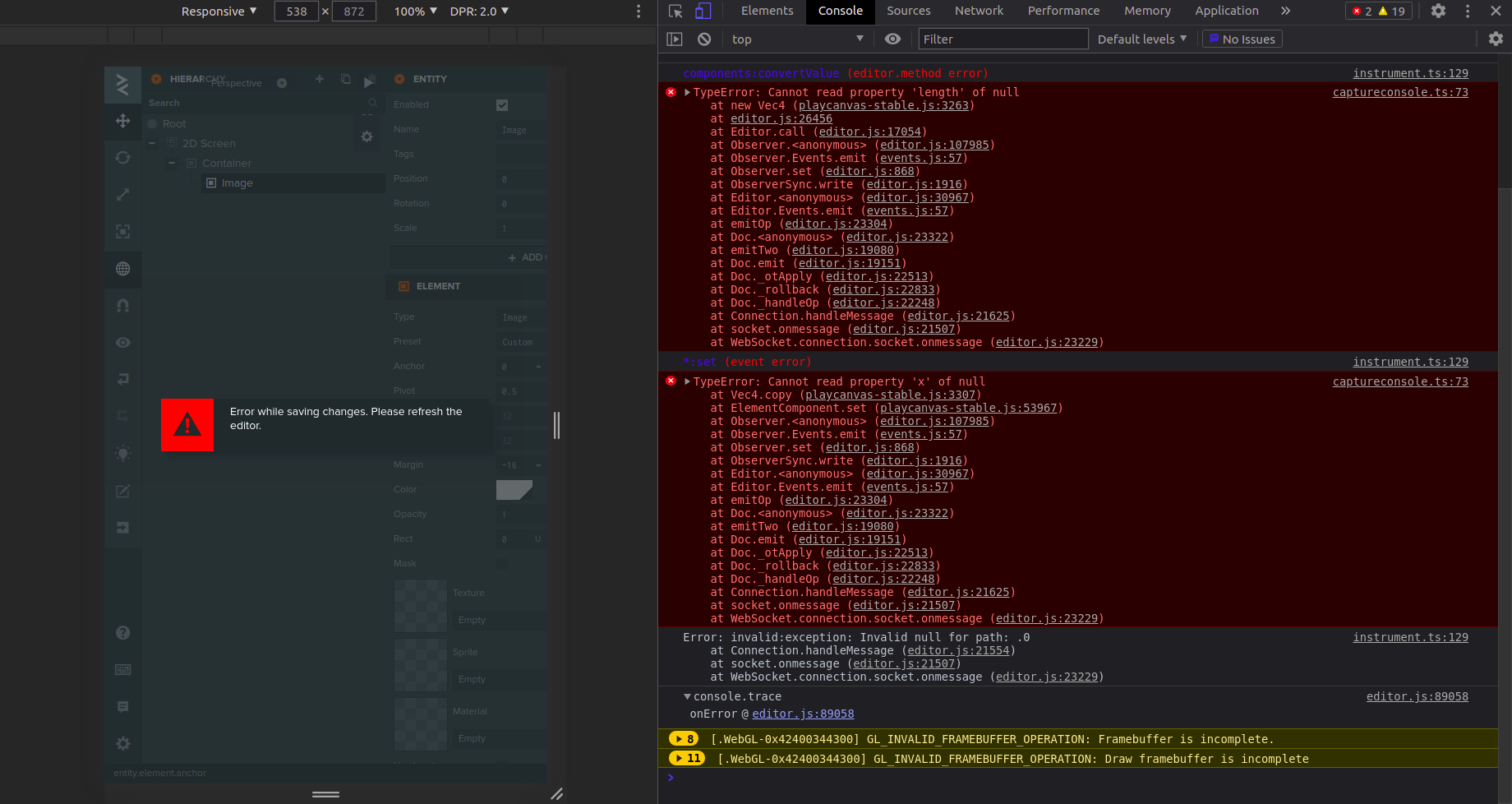 Editor crash with zero sized Image Element parent · Issue #404 · playcanvas/editor · GitHub