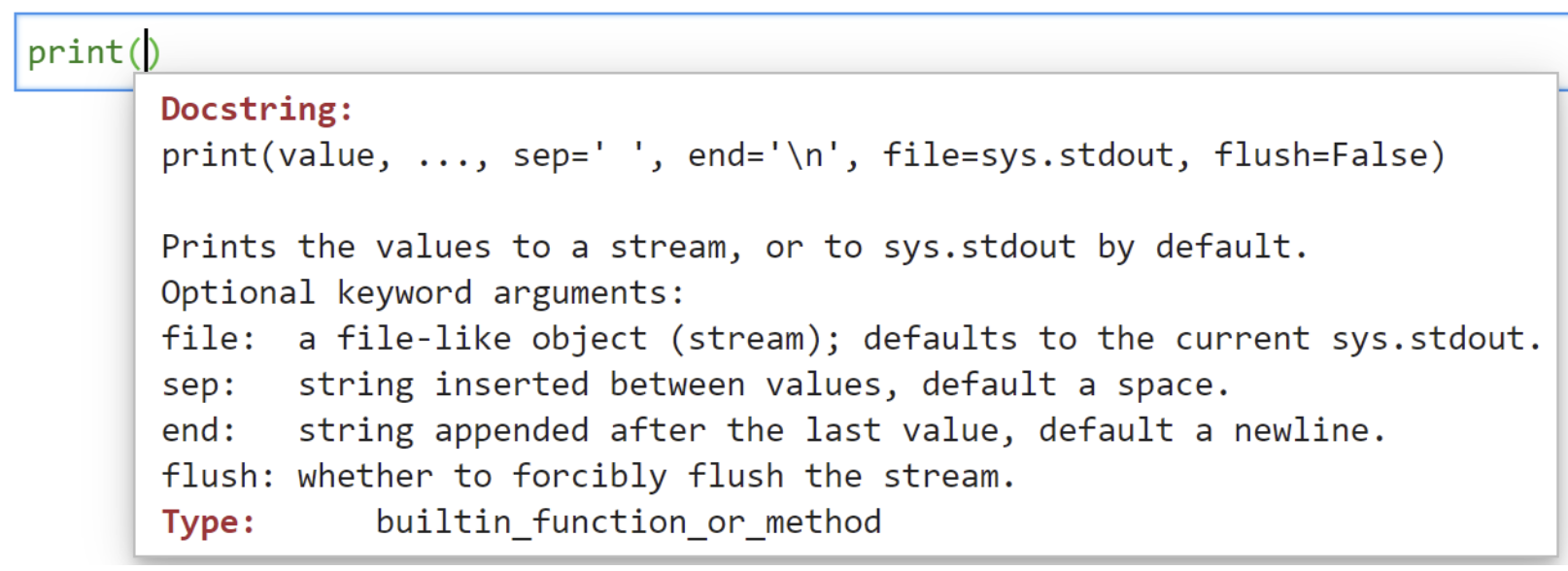 Documentation/full Docstring for basic numpy/pandas absent in VSC ...