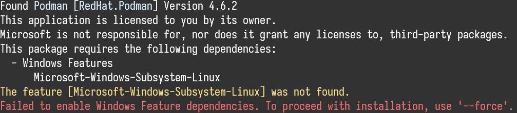Failed to enable Windows feature · Issue #3580 · microsoft/winget-cli ...