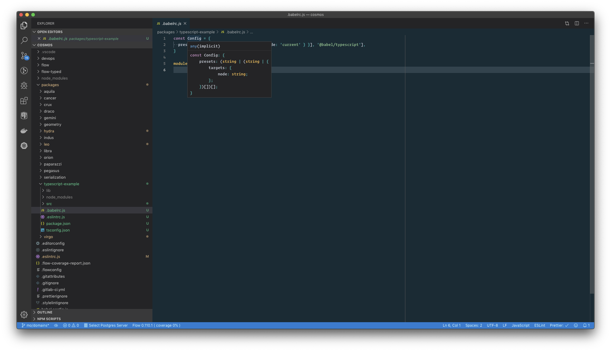 When using useLSP=true, Flow checks all files regardless of Flow pragma ...