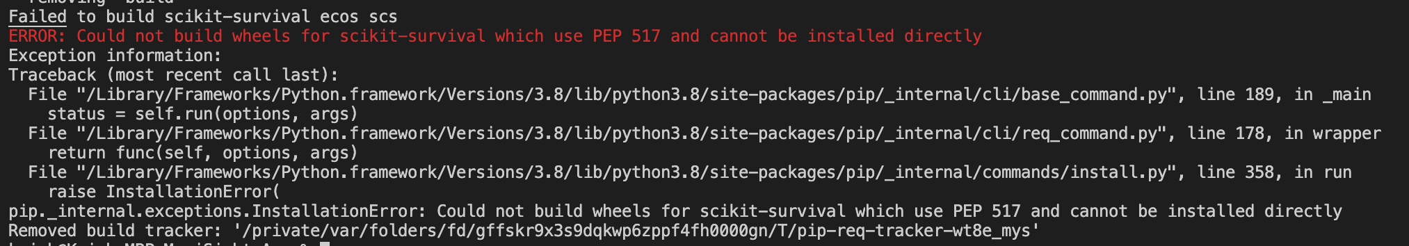 Issue with Pip install · sebp scikit-survival · Discussion #181 · GitHub