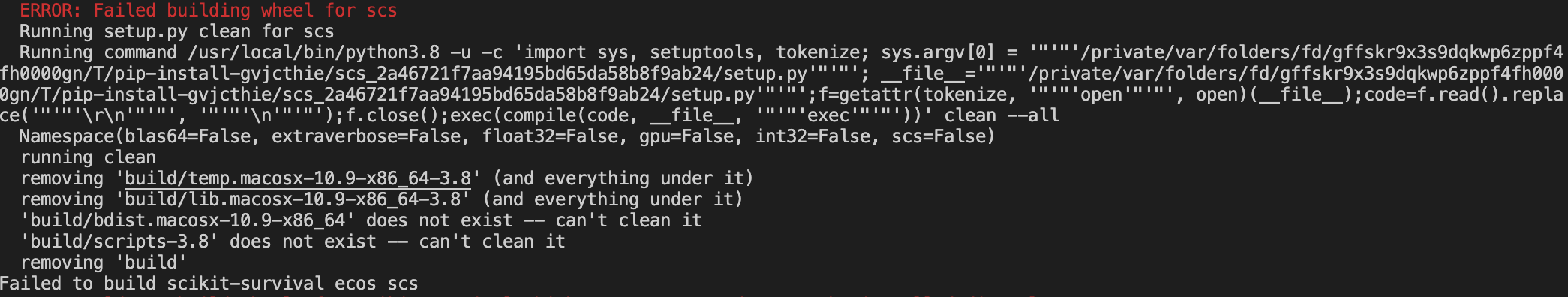 Issue with Pip install · sebp scikit-survival · Discussion #181 · GitHub