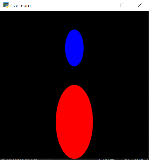 Ellipses dawn with create_ellipse_filled() are different size than those drawn with draw_ellipse ...