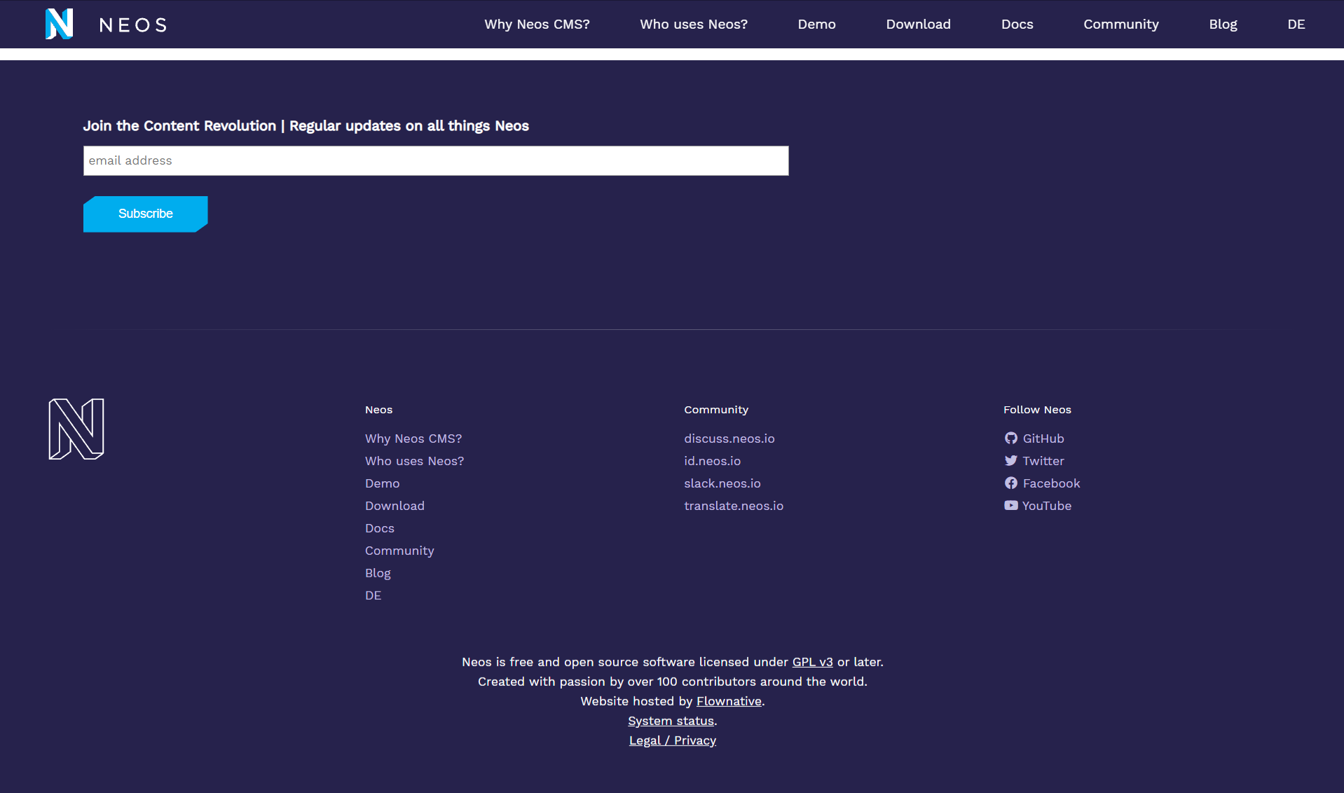 Fix the Footer section elements allingnment · Issue #413 · neos/Neos.NeosIo · GitHub