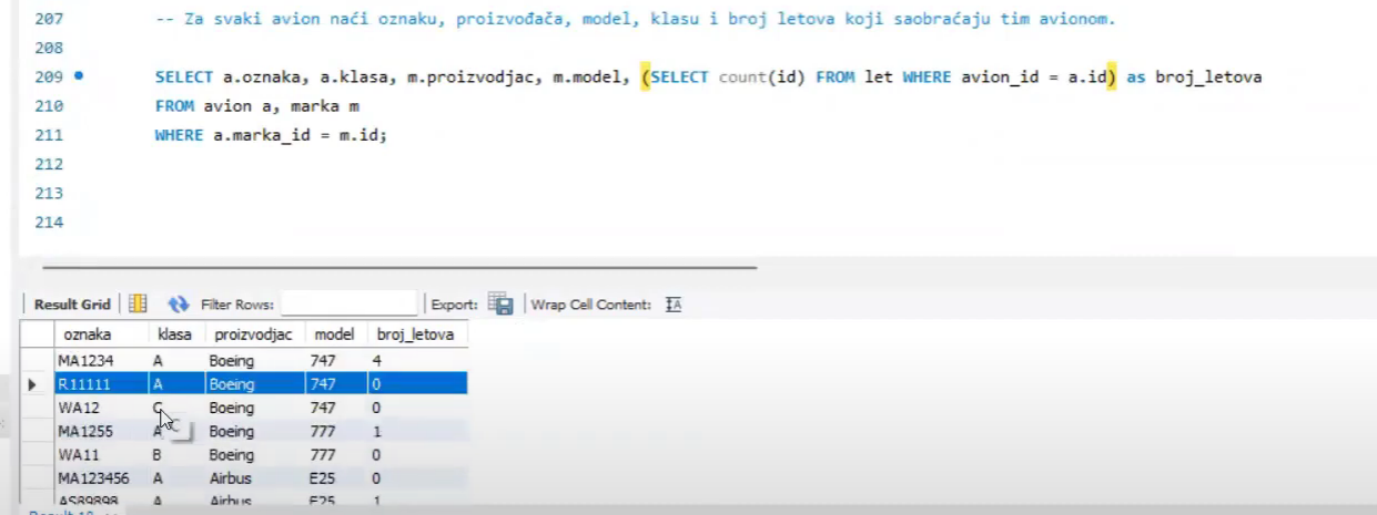 GitHub - OnlyJaximus/07-Podupiti: Podupiti vezba