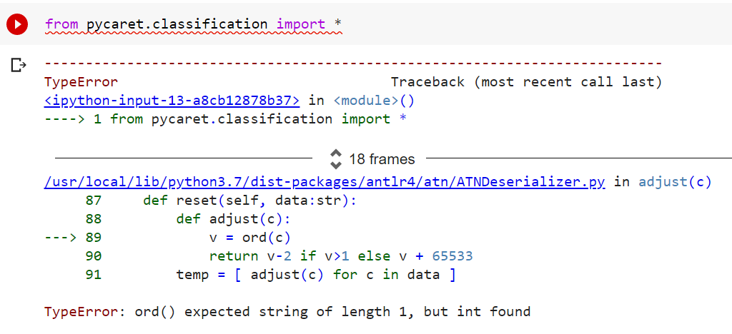 Problem during pycaret.classification import · pycaret pycaret · Discussion #2760 · GitHub