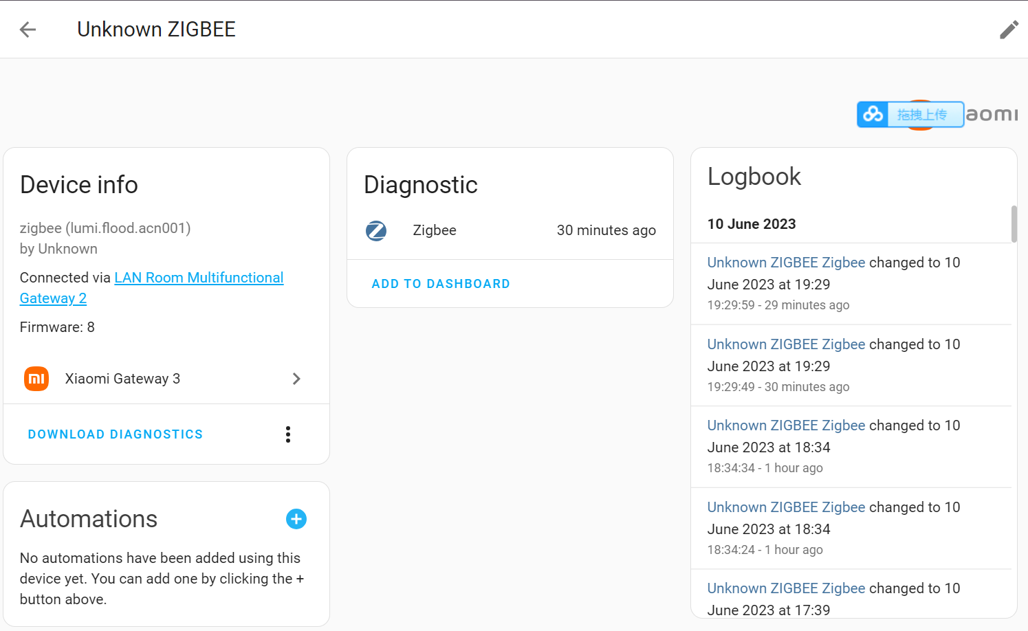 Add support Aqara Leak Water Sensor E1 · Issue #758 · AlexxIT/XiaomiGateway3 · GitHub
