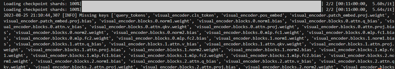 The warning of missing keys · Issue #17 · Yui010206/SeViLA · GitHub