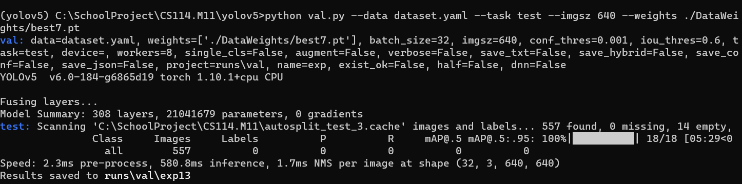 images and labels found but val.py output P=0, R=0, mAP=0 · Issue #6359 ...