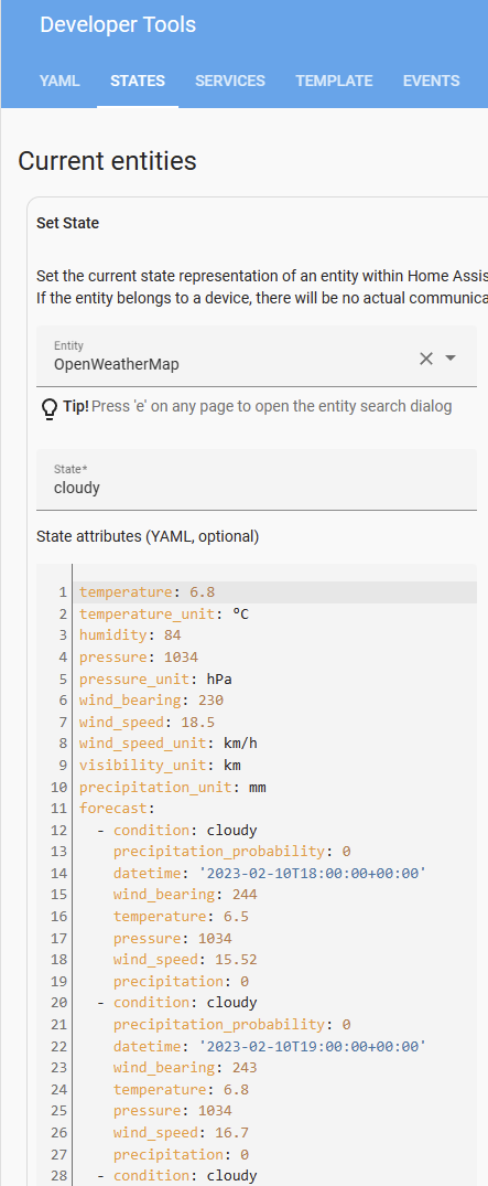 OpenWeatherMap Forecast data (for hourly - 5 day/3 hour data) · Issue #26188 · home-assistant ...