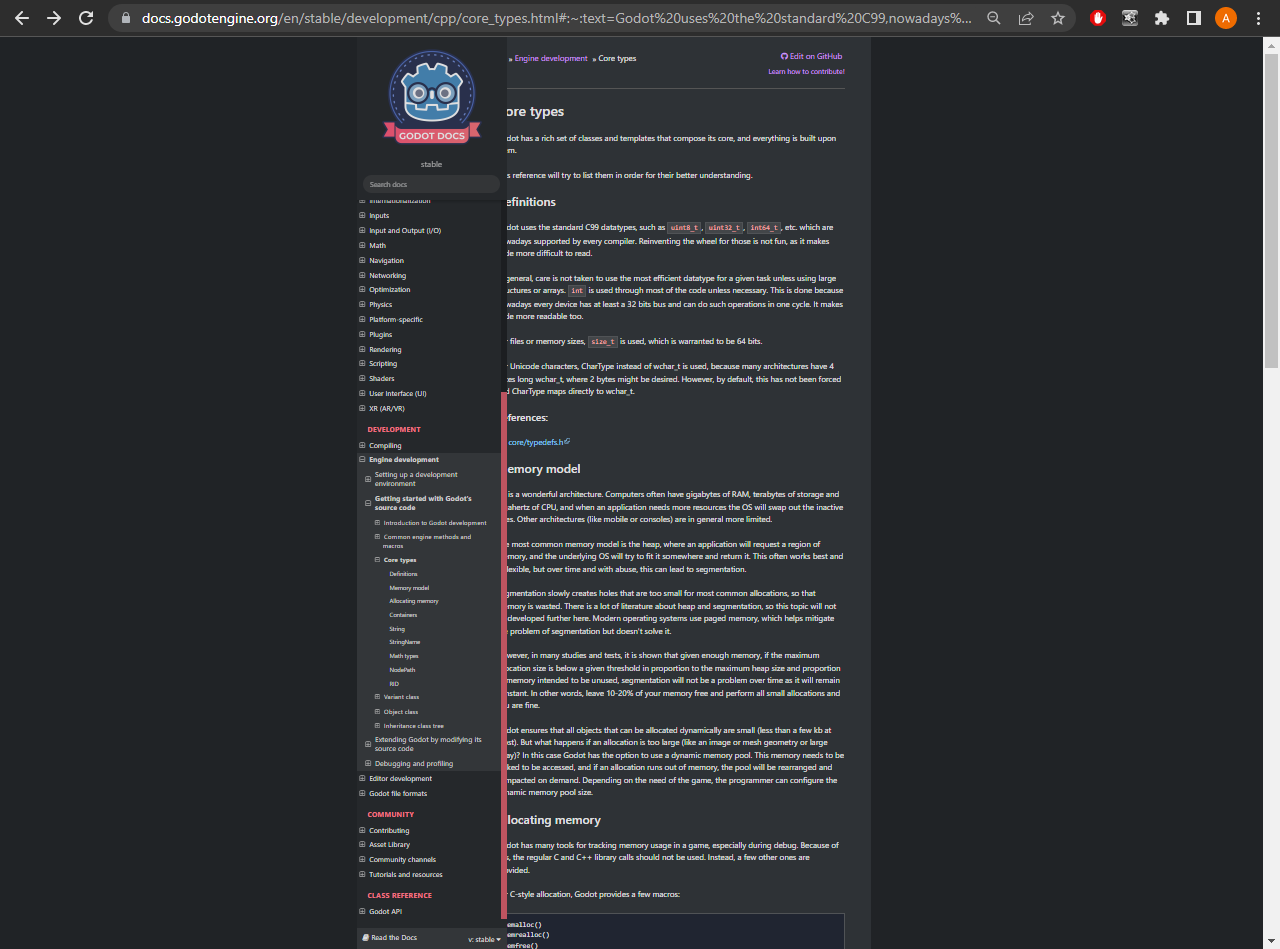 Left drawer overlaps documentation content on 5:4 monitor · Issue #6196 · godotengine/godot-docs ...