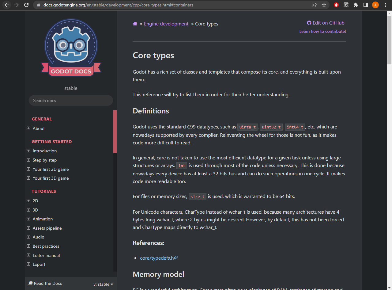 Left drawer overlaps documentation content on 5:4 monitor · Issue #6196 · godotengine/godot-docs ...