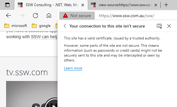 Mixed Content on Peoples part of SSW Website · Issue #436 · SSWConsulting/SSW.People · GitHub